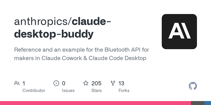 Claude desktop buddy : 在 开发板上 养一只小 Claude - 资源荟萃 - LINUX DO
