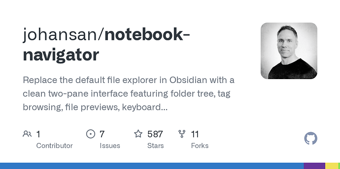 推荐Obsidian插件Notebook Navigator - 资源荟萃 - LINUX DO