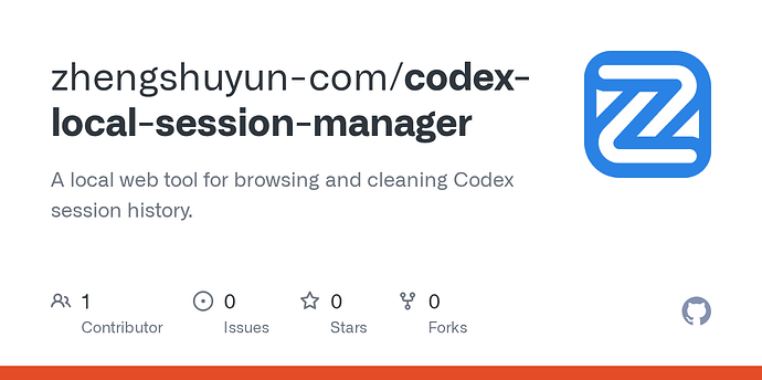 [开源] 一个纯本地的 Codex 历史会话管理工具 - 开发调优 - LINUX DO