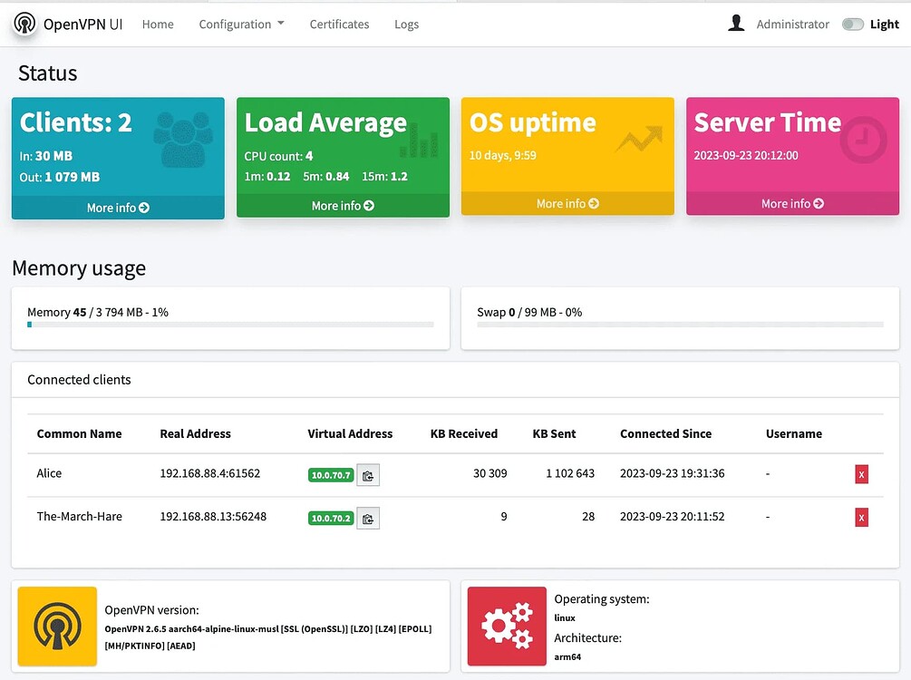 OpenVPN服务端搭建，带GUI管理界面【Docker】 - 文档共建 - LINUX DO