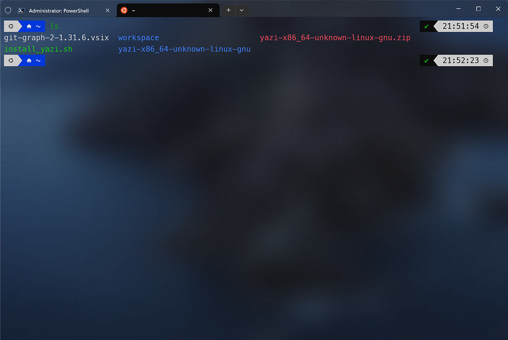 WSL安装后的美化配置（zsh + powerlevel10k/powerlevel10k + yazi） - 开发调优 - LINUX DO