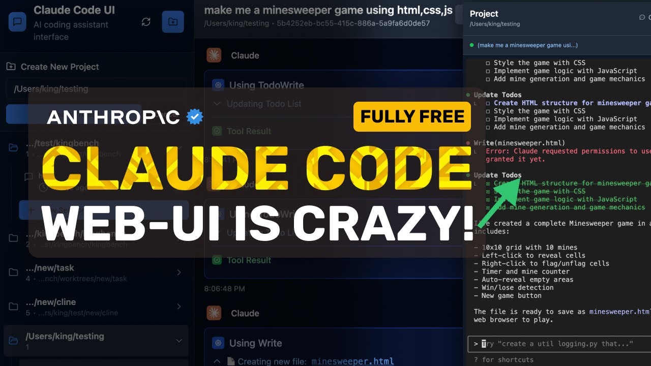 【分享】Claude Code UI - 搞七捻三 - LINUX DO